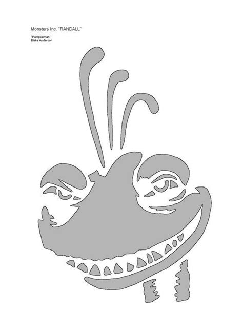 Monsters Inc Pumpkin Stencil
