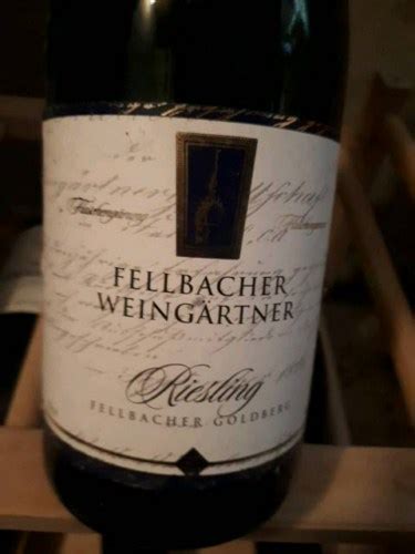 Fellbacher Weingärtner Riesling Fellbacher Goldberg Feinherb Vivino