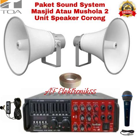 Jual Paket Sound System Toa Masjid Atau Mushola 2 Unit Speaker Corong