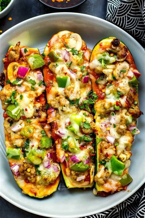 Easy 30 Minute Zucchini Pizza Boats The Girl On Bloor