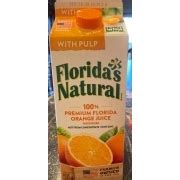 Florida S Natural Orange Juice With Pulp Calories Nutrition Analysis