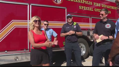 Indy Woman Finds Fitting Gift For Firefighters Who Saved Her Prosthetic