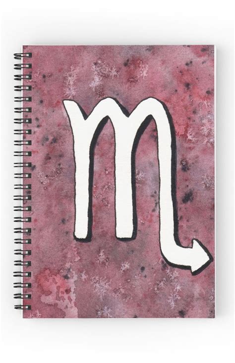 Scorpio Zodiac Sign Spiral Notebook