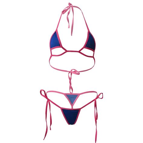 Micro Bikini 2019 Sexy Sling Oval Open Back Thong Japanese Beach