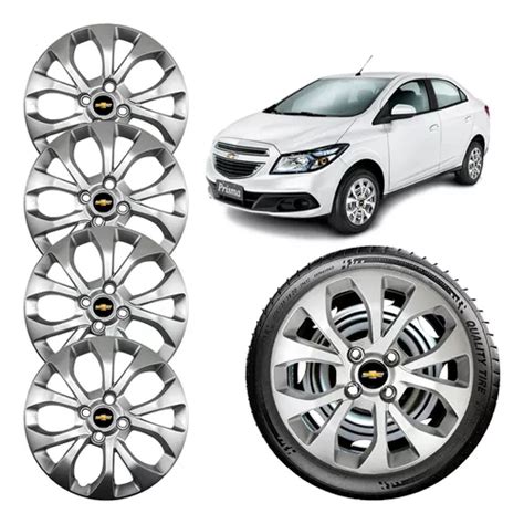 Jogo 4 Calotas Aro 14 Chevrolet Gm Onix Prisma 2017 A 2022