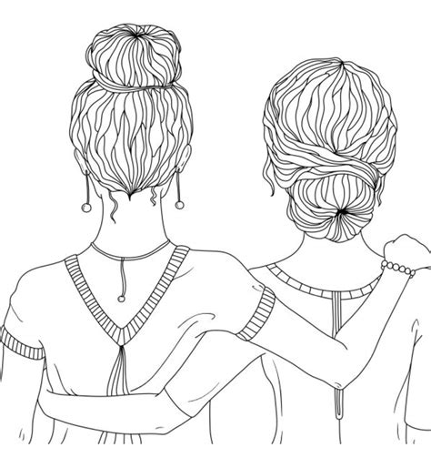 Desenhos De Foto De Melhores Amigas Para Colorir E Imprimir Porn Sex