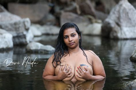 Desi MILF Devi Naidu Displaying Her Big Tits And Posing Almost Topless