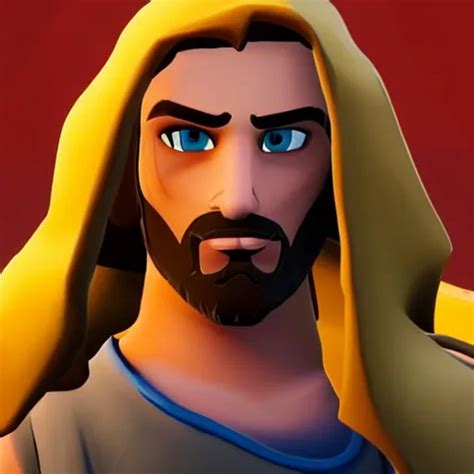 Jesus In Fortnite Close Face Photo Stable Diffusion OpenArt