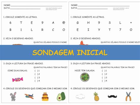 Sondagem Inicial Mestre Do Saber