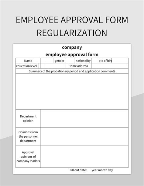 Free Approval Forms Templates For Google Sheets And Microsoft Excel