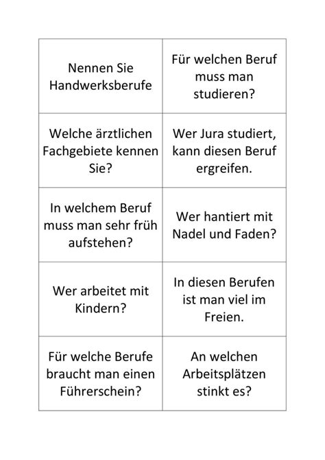 Wortfindung Berufe 4 Therapiematerial Kommunikation Sprache Artofit