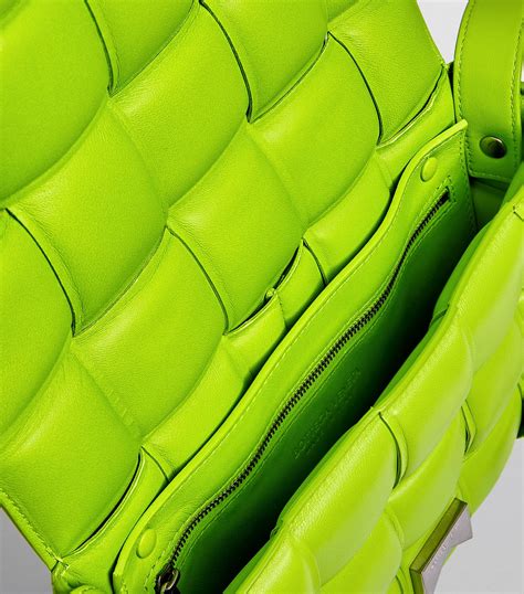 Bottega Veneta Green Leather Padded Cassette Cross Body Bag Harrods Uk