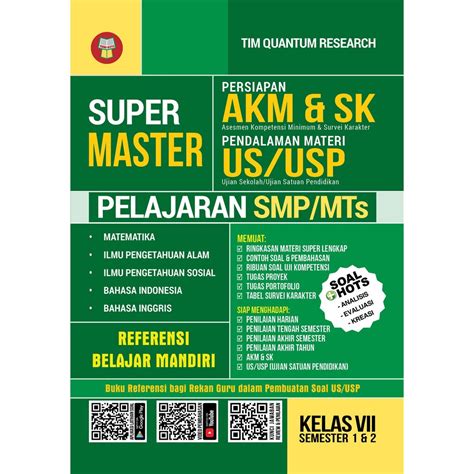 Jual BUKU RINGKASAN MATERI DAN LATIHAN SOAL SUPER MASTER PERSIAPAN AKM
