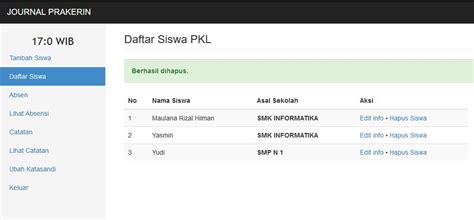 Source Code Gratis Absensi Siswa Php Mysql Jasa Pembuatan Website