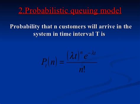 queuing theory