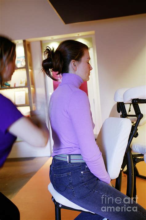 Chair Massage By Michael Donne Science Photo Library