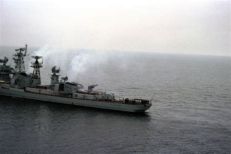 A View Of The Stern Section Of The Soviet Kashin Class Guided Missile
