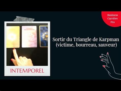 Intemporel Sortir Du Triangle De Karpman Victime Bourreau Sauveur