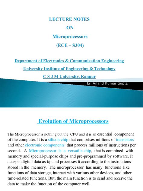 evaluation of microprocessor pdf microprocessor central processing unit