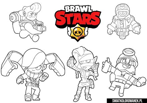 Kolorowanki Dla Dzieci Do Druku Brawl Stars Kolorowanki