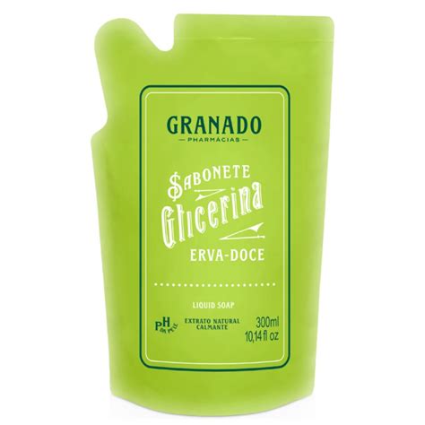 Sabonete L Quido Granado Refil Glicerina Erva Doce Ml Ml