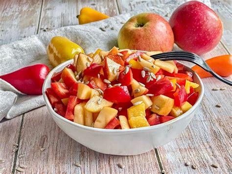 Paprika Apfel Salat Lecker Schnell Gesund