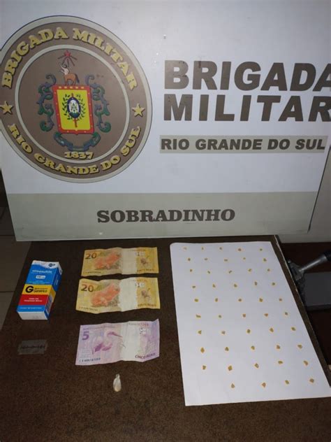 Brigada Militar realiza prisão por Tráfico de entorpecentes Brigada
