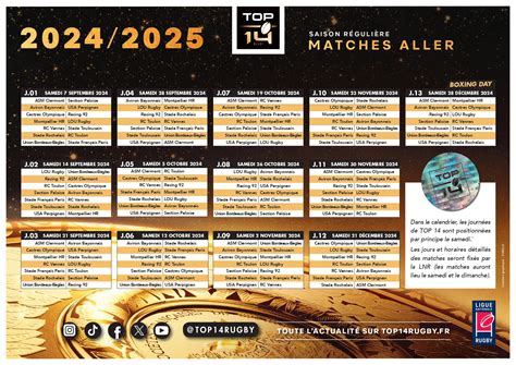 Le Calendrier Complet Du Top 14 2024 2025 RC Vannes Vs Stade Toulousa