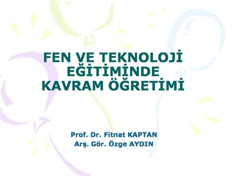 Ppt Fen Ve Teknoloj E T M Nde Kavram Ret M Powerpoint