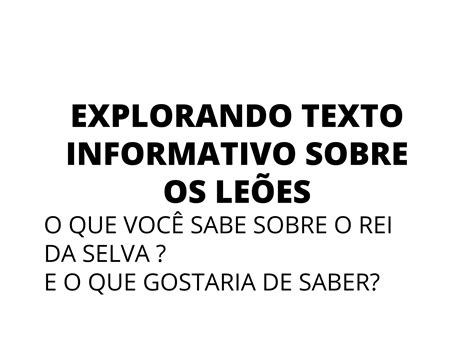 Leitura De Verbete De Enciclop Dia Infantil Planos De Aula Ano