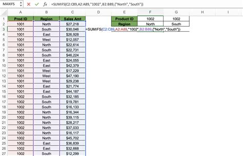 how to use sumifs function in excel myexcelonline