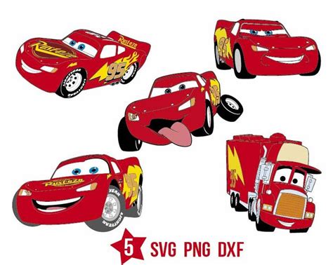 Mcqueen Svg Mcqueen Svg Mcqueen Png Mcqueen Dxf Lightning Mcqueen