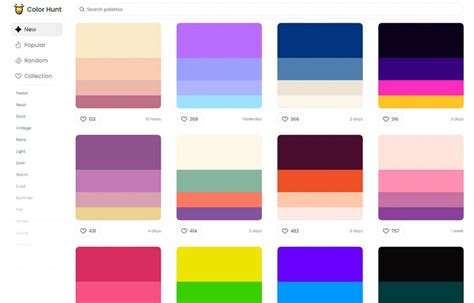 Guía Ejemplos de paletas de colores para paginas web MKT WebSite