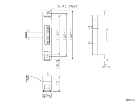 FX2N CNV IF ダウンロード 外形図CAD MELSEC F シーケンサ MELSEC 仕様から探す三菱電機 FA
