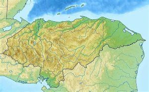 Mapa De Honduras Con Relieve
