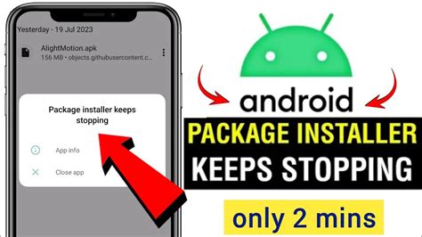 Package Installer Keeps Stopping How To Fix Package Installer Keeps