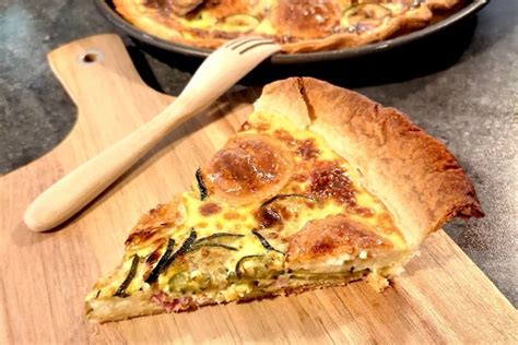 Recette quiche courgette chèvre et lardons Mamma Miam Recettes