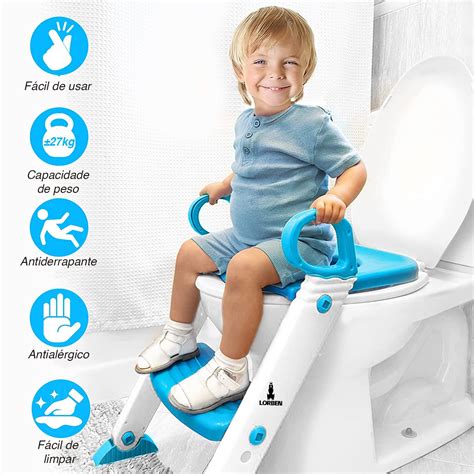 Assento Redutor Infantil Escadinha Vaso Sanitário Lorben