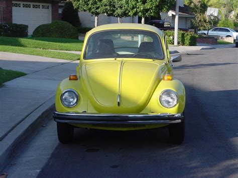 Vintage Yellow Volkswagen Beetle