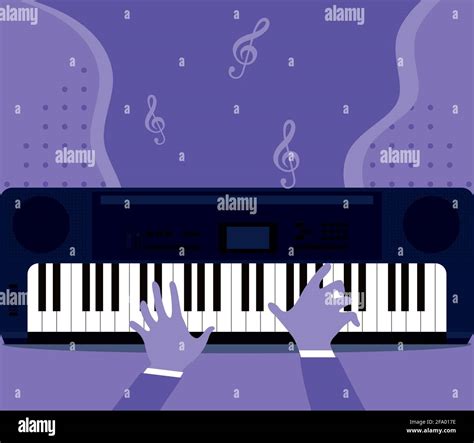 Hands On Piano Stock Vector Images Alamy