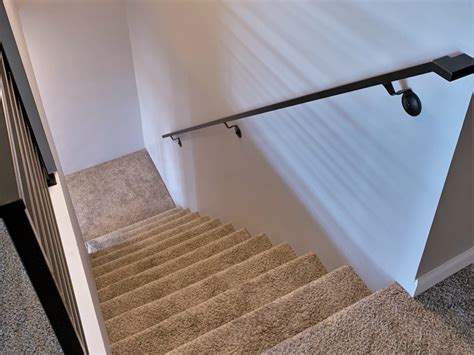 Wall Mounted Rectangular Metal Handrail Great Lakes Metal Fabrication