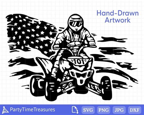 Atv Svg Off Road Svg Quad Svg Four Wheeler Svg Dxf Svg Etsy