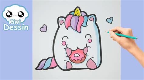 Comment Dessiner Un B B Licorne Kawaii Dessin Facile Youtube