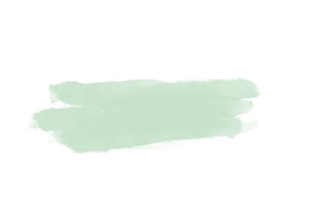 Watercolor Green Brush Stroke Png