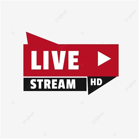 Live Streaming Clipart PNG Images Live Streaming Red Play Button And