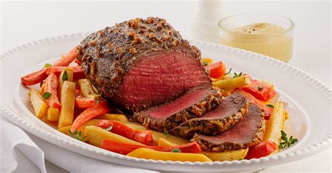Rôti de boeuf facile en croûte de moutarde Les recettes de Caty