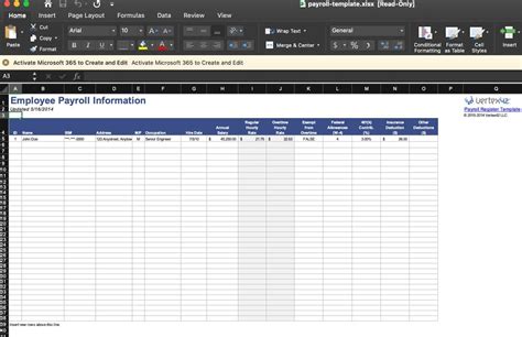 Free Payroll Templates In Excel And Clickup