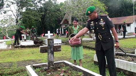 Hari Juang TNI AD Kodim 1414 Tator Ziarah Ke Makam Pahlawan Buntu