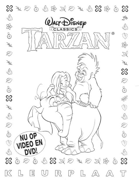 Planse De Colorat Tarzan De Colorat P17 Desene De Colorat Tarzan De