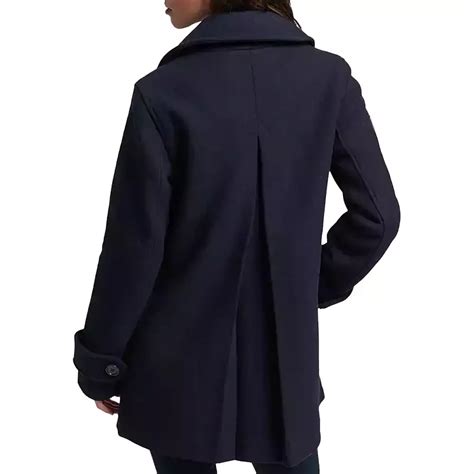 Pea Coat Women Wool Blend Double Breasted Jackets MOB
